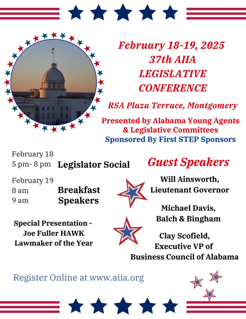 Legislative Conference - Alabama Independent Insurance Agents, Inc. (IIABA)